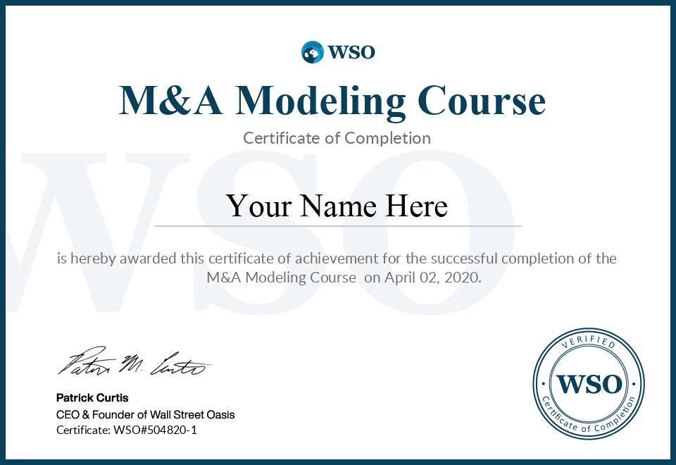 WSO Financial Modeling & Valuation Bootcamp | Wall Street Oasis