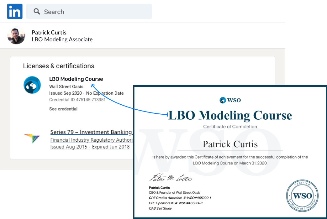 WSO LBO Modeling Course | Wall Street Oasis