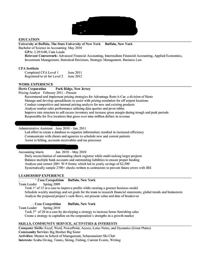 Great Conversation Starters/Resume Help | Wall Street Oasis