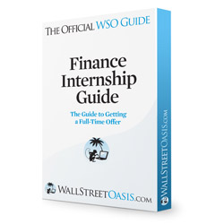 NEW Finance Internship Guide JUST released! | Wall Street Oasis