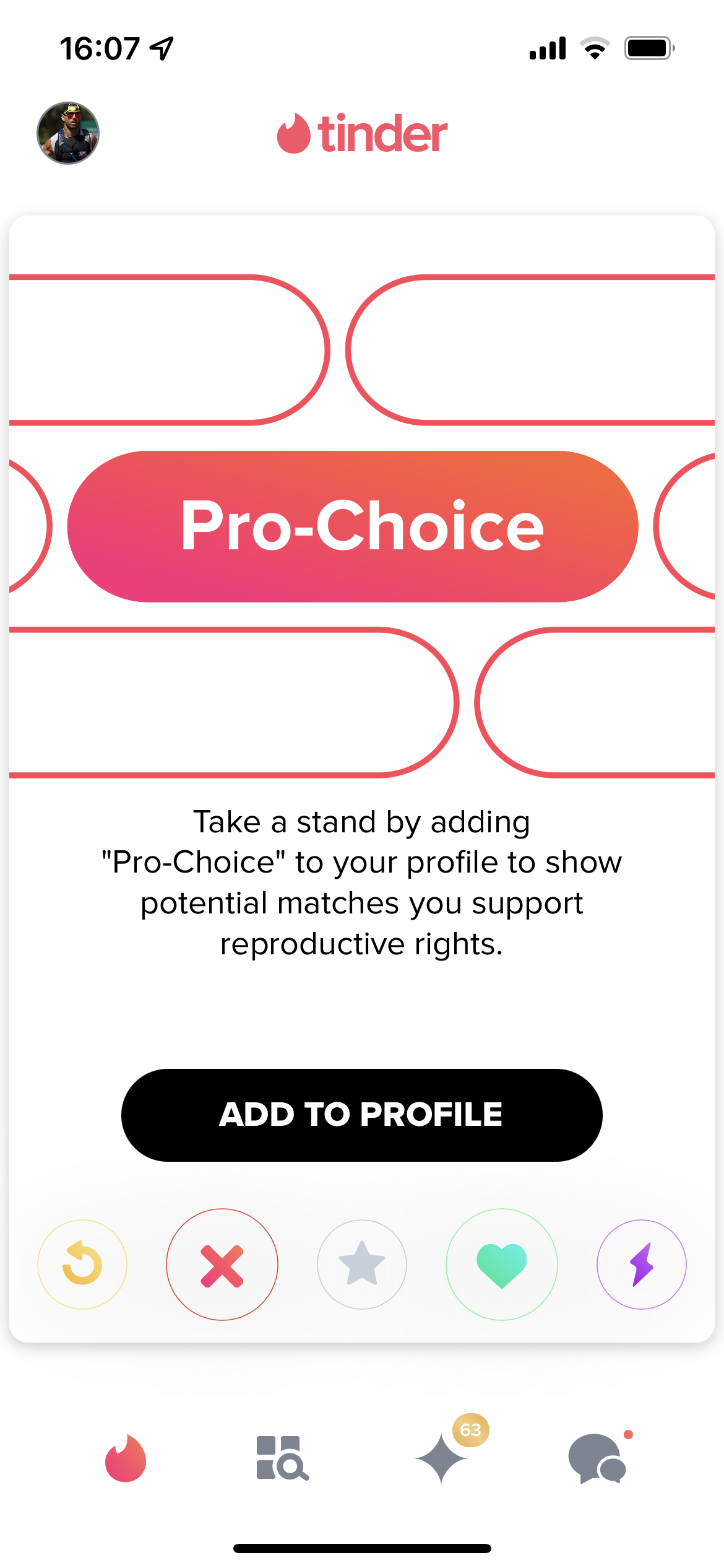 You can take a pro-choice stance on Tinder | Wall Street Oasis