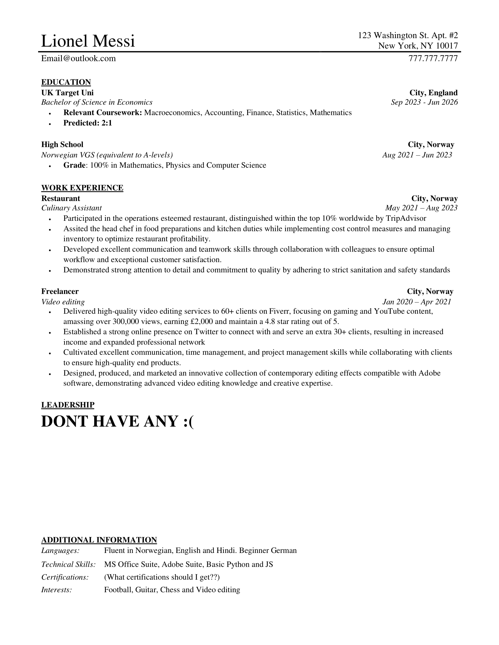 Spring weeks 2024, upcoming undegrad | Wall Street Oasis