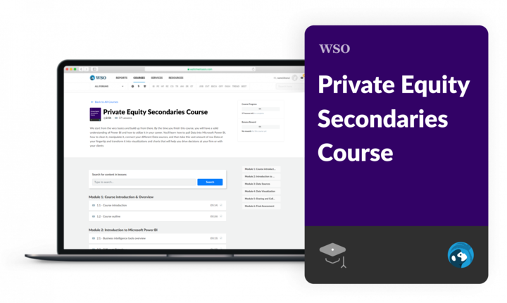 WSO Private Equity Secondaries Course | Wall Street Oasis