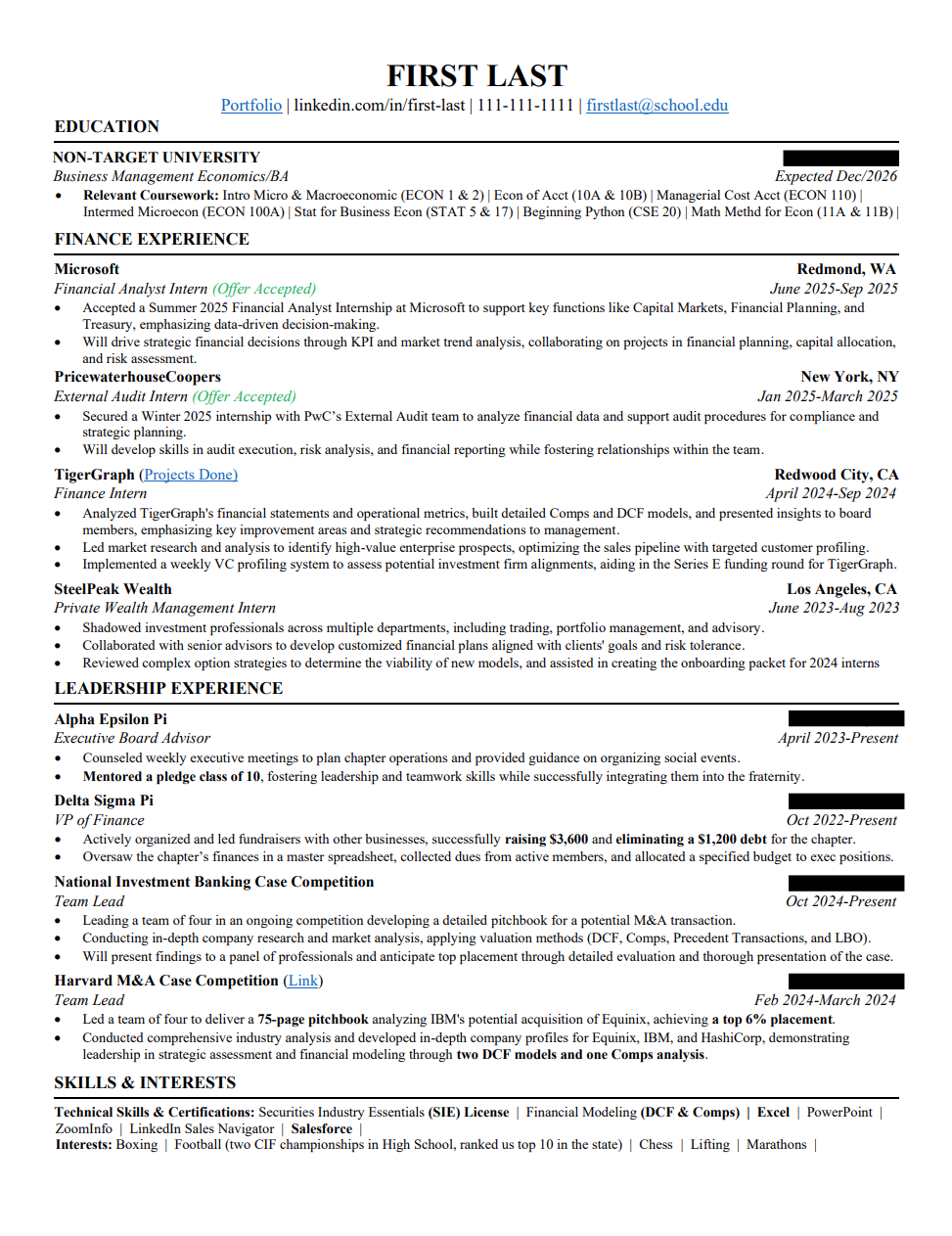 Be as mean as you want. ROAST MY RESUME. Pursuing IB (2026 SA). | Wall ...