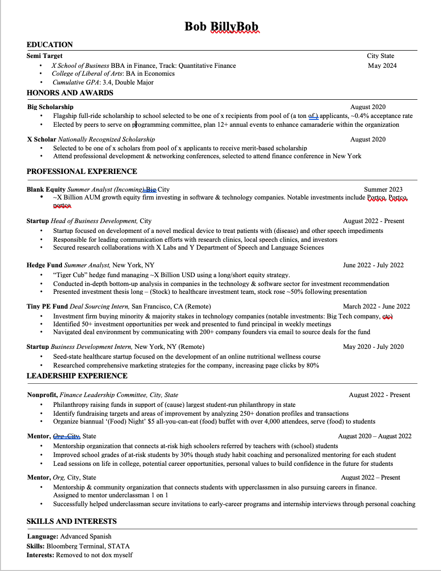 Can someone look at my resume? Worried my GPA (3.4) is a bit low to ...