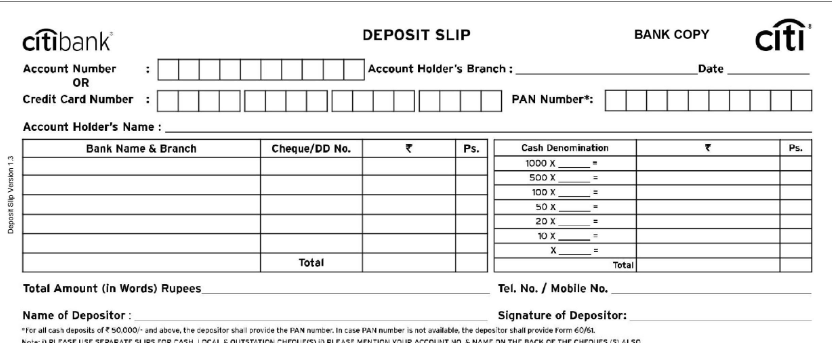 Deposit Slip - Overview, How To Fill Up, Advantages | Wall Street Oasis