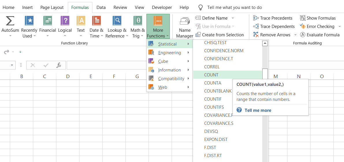 COUNT Function - Formula, Examples, How to Use COUNT | Wall Street Oasis