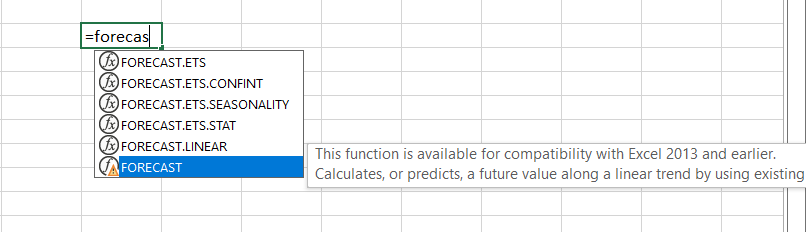 Forecast Function Formula Examples How To Forecast In Excel Wall
