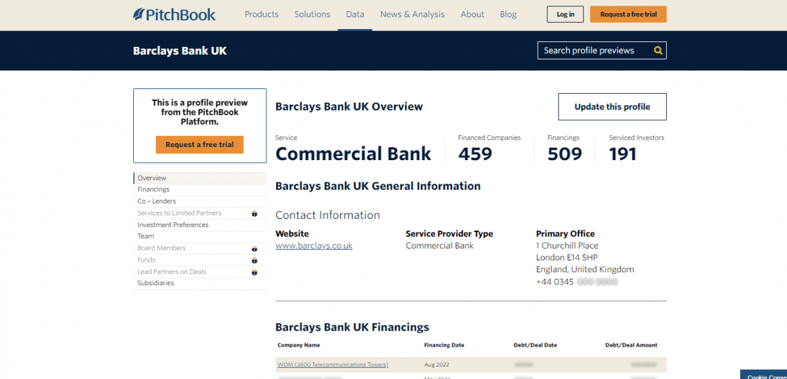 Viewing A Company Profile In Pitchbook - Guide on Navigating Key Info ...