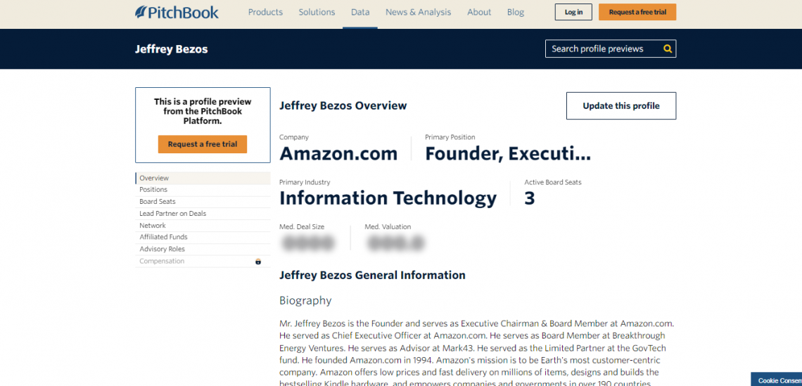 Viewing A Company Profile In Pitchbook - Guide on Navigating Key Info ...