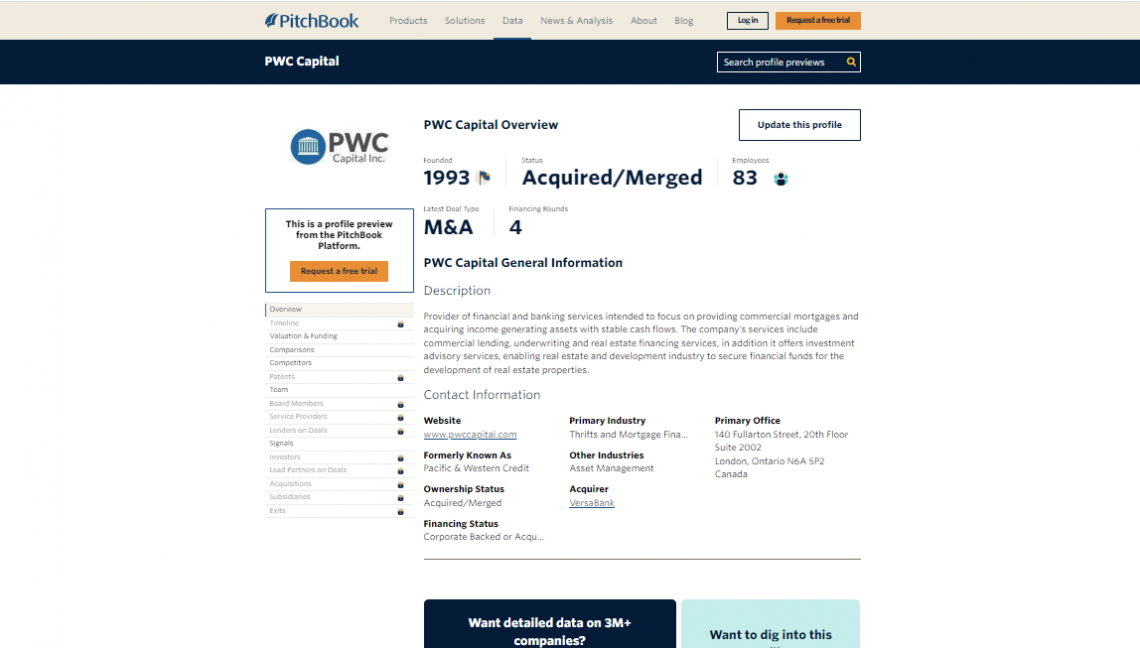 Viewing A Company Profile In Pitchbook - Guide on Navigating Key Info ...