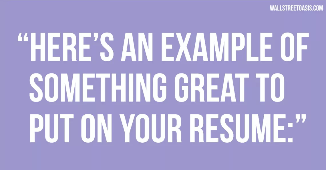 WSO Hedge Fund Resume Template for Professionals with Deal Experience ...