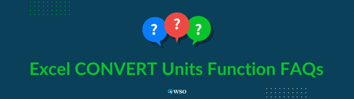 Excel CONVERT Function - How to Convert Units in Excel | Wall Street Oasis