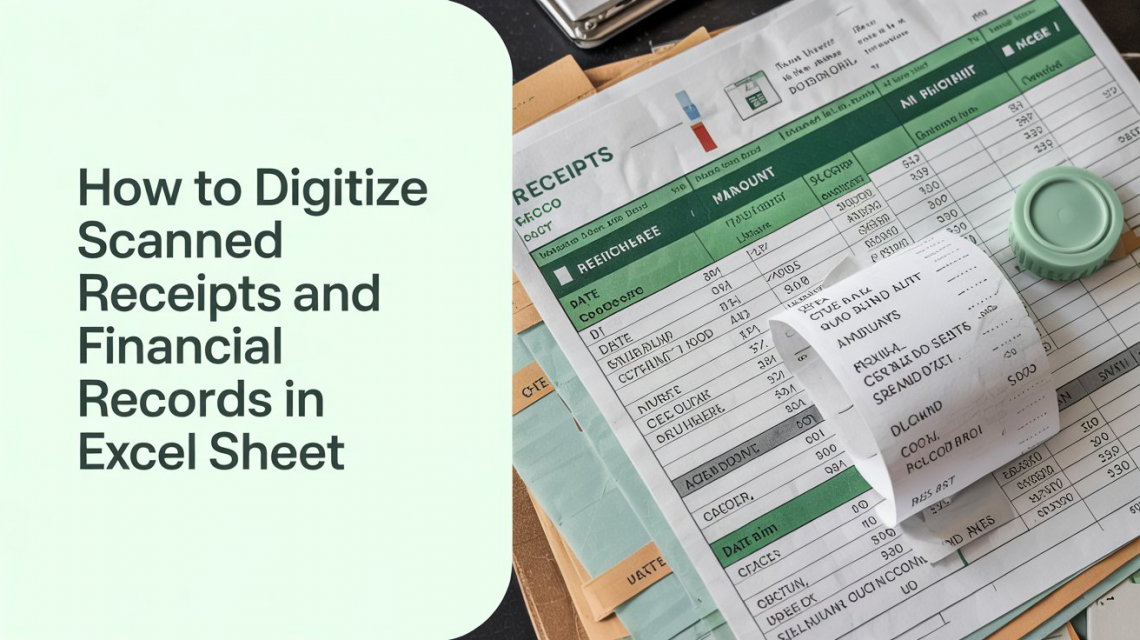 How to Digitize Scanned Receipts and Financial Records in an Excel ...