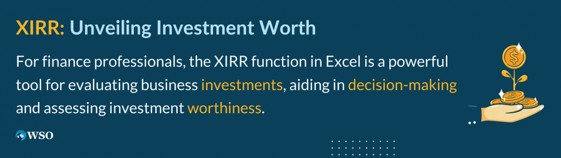 XIRR Function - Formula, Examples, Guide to Using XIRR | Wall Street Oasis