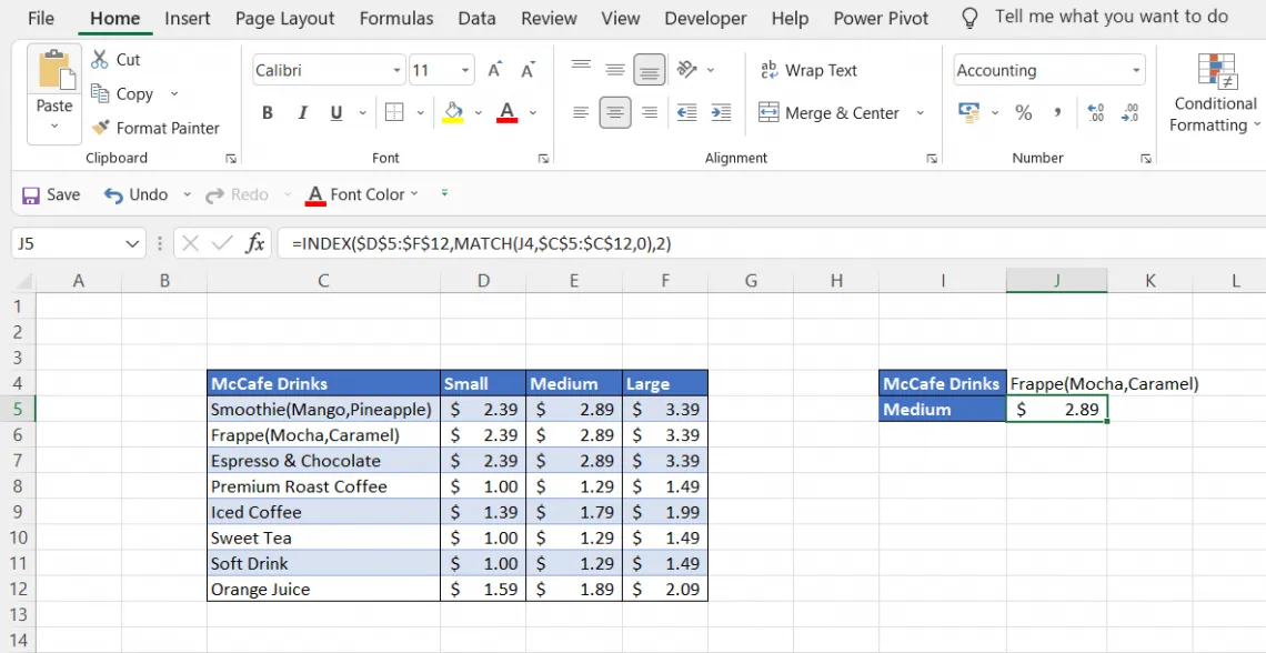 INDEX MATCH Formula - Step by Step Excel Tutorial | Wall Street Oasis