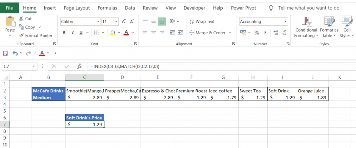 INDEX MATCH Formula - Step by Step Excel Tutorial | Wall Street Oasis