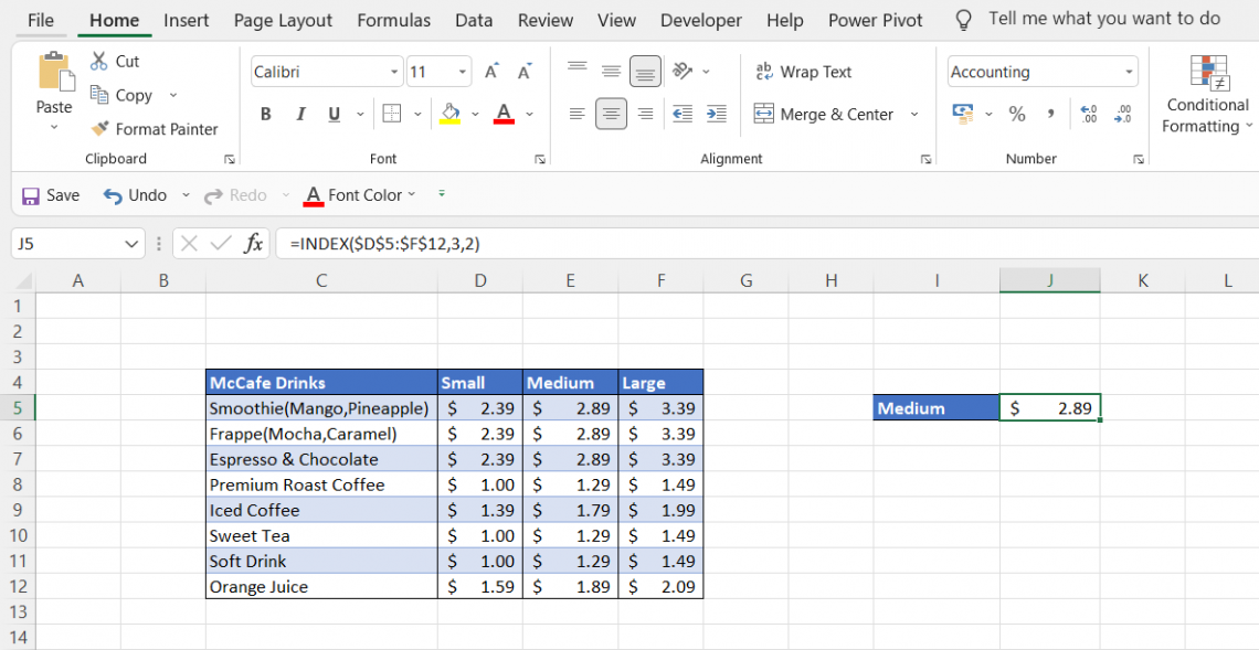 INDEX MATCH Formula - Step by Step Excel Tutorial | Wall Street Oasis