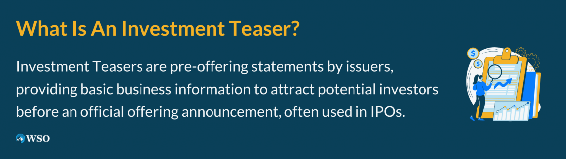 Investment Teaser - Contents and Qualities of an Effective Teaser ...