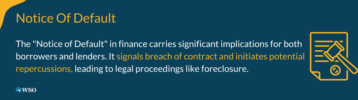 Notice of Default - Overview, Contents, How It Works | Wall Street Oasis