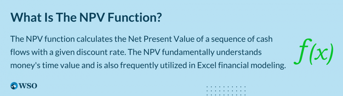 NPV Function - Formula, Examples, How to Calculate NPV in Excel | Wall ...