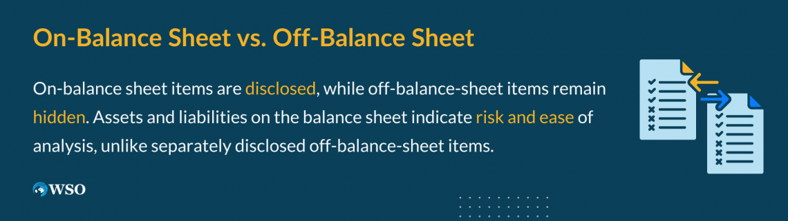 Off-Balance Sheet (OBS) - Definition, Types, Examples | Wall Street Oasis