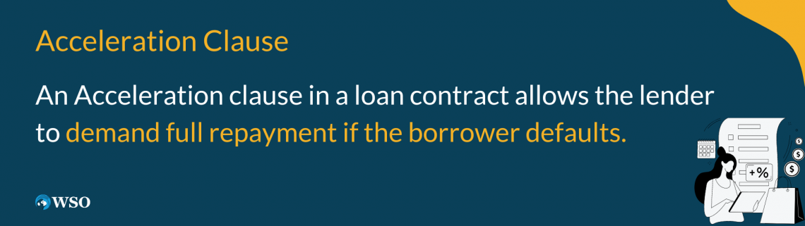 Acceleration Clause - Overview, Triggers, Example | Wall Street Oasis