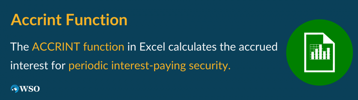 ACCRINT Function - Formula, Examples, How to Use ACCRINT | Wall Street Oasis