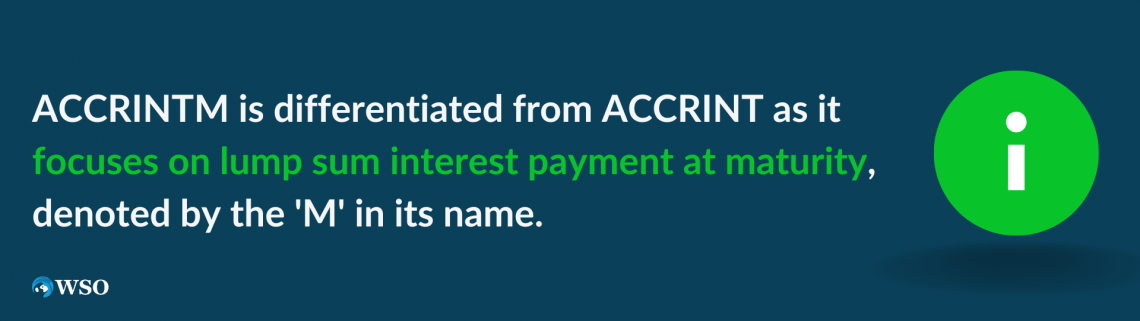 ACCRINTM Function - Formula, Examples, How to Use ACCRINTM | Wall Street Oasis
