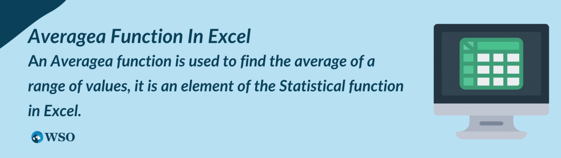 AVERAGEA Function - How to Use =AVERAGEA() in Excel | Wall Street Oasis
