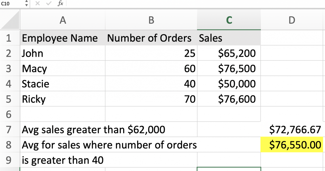 AVERAGEIF Function - Formula, Examples, How to Use | Wall Street Oasis