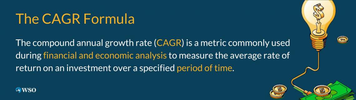 CAGR Formula In Excel - Intro, Tutorial, How to Calculate? | Wall ...