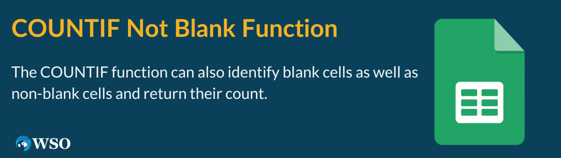 Excel Countif Not Blank - COUNTA Function, Formula, Examples | Wall ...