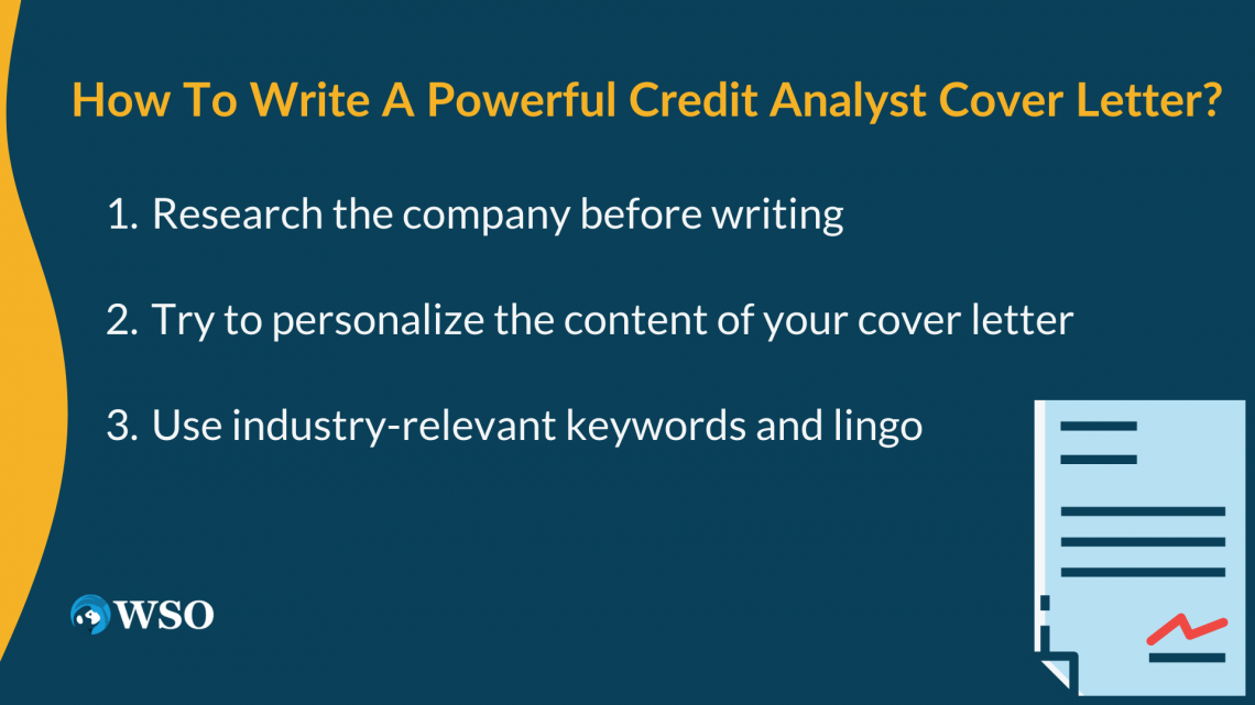 Credit Analyst Cover Letter - Overview, How To Write, Sample | Wall ...