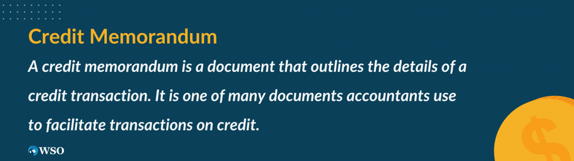 Credit Memorandum - Overview, Uses, Methods of Settlement | Wall Street ...