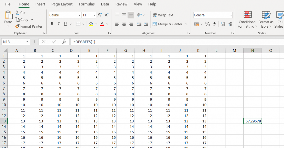 DEGREES Function - Formula, Examples, How to Use | Wall Street Oasis