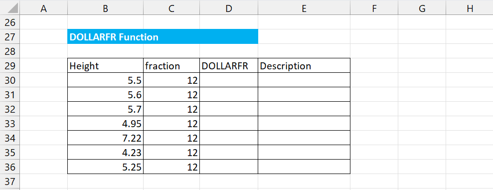 DOLLARFR Function - Formula, Examples, How to Use | Wall Street Oasis