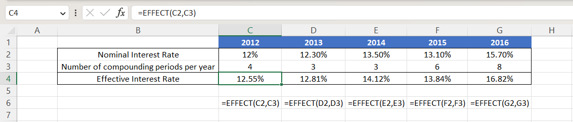 EFFECT Function - Formula, Examples, How to Use | Wall Street Oasis