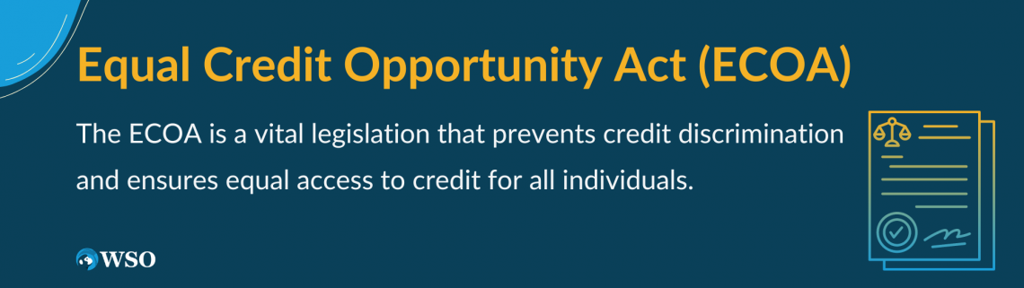 Equal Credit Opportunity Act (ECOA) - Overview, Key Concepts | Wall ...