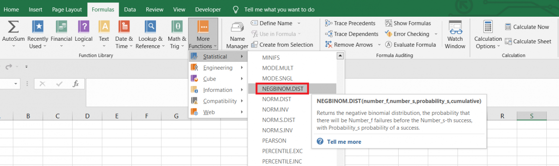 How To Use The Negative Binomial Distribution Formula In Excel Wall