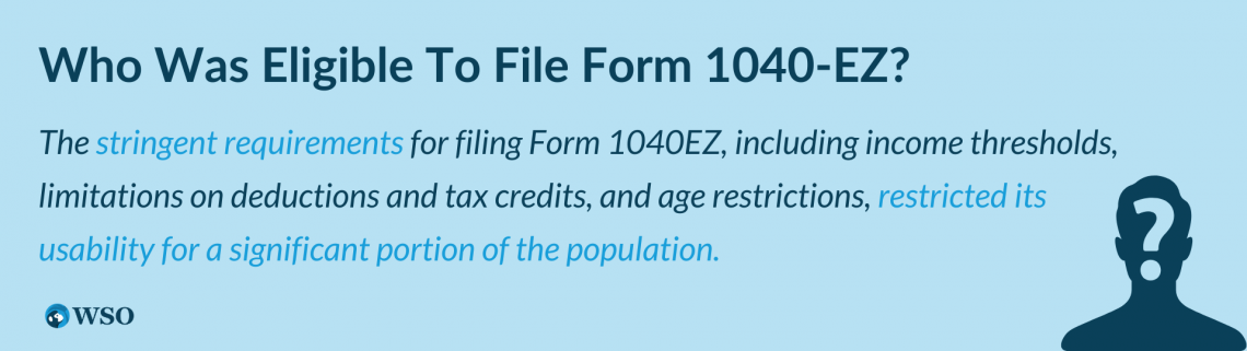 Form 1040-EZ - Overview, Eligibility, and Tips for Preparing | Wall ...