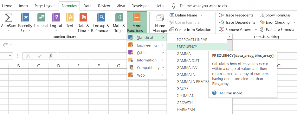 FREQUENCY Function - Formula, Examples, How to Use in Excel | Wall ...