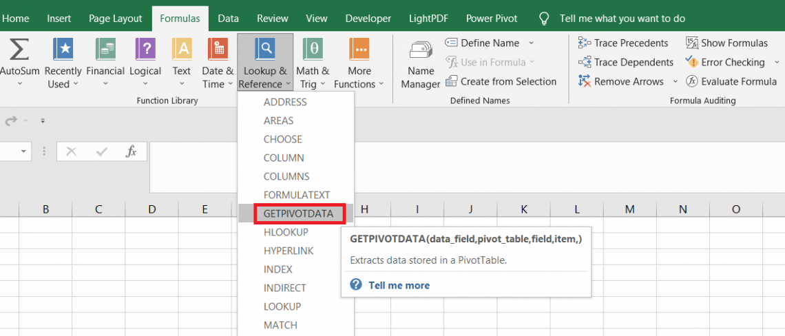 Getpivotdata Function Formula Examples How To Use In Excel Wall 5789