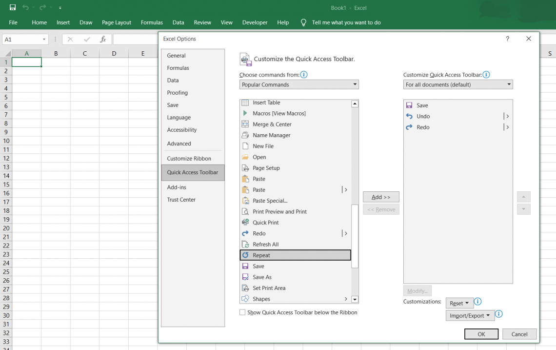 How to Repeat Previous Command in Excel? - Overview, Guide | Wall ...