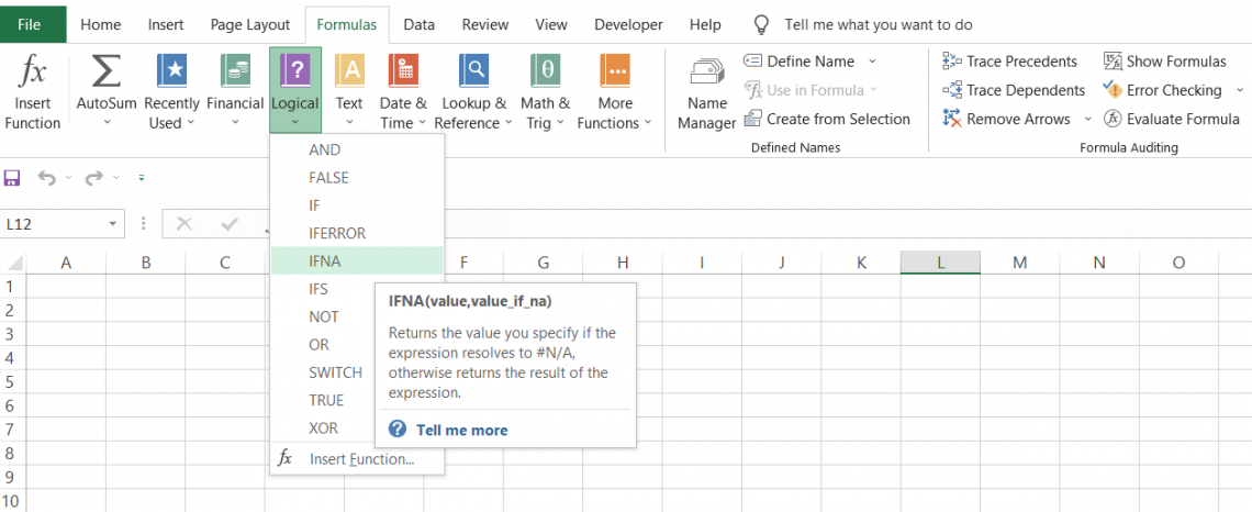 IFNA Function in Excel - Syntax, Examples, How to Use =IFNA() | Wall ...