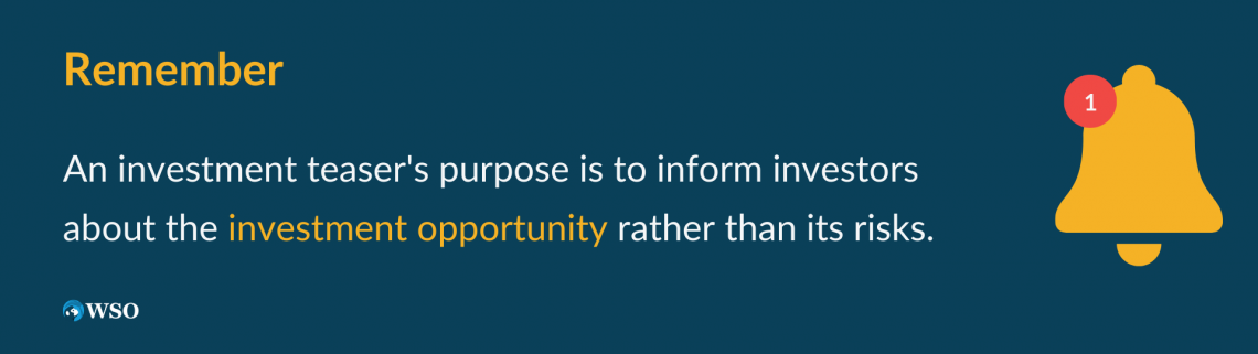 Teaser - How to Prepare a Teaser for Potential Investors or Buyers ...