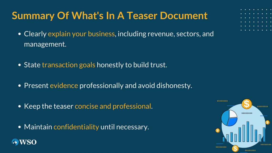 Teaser - How to Prepare a Teaser for Potential Investors or Buyers ...