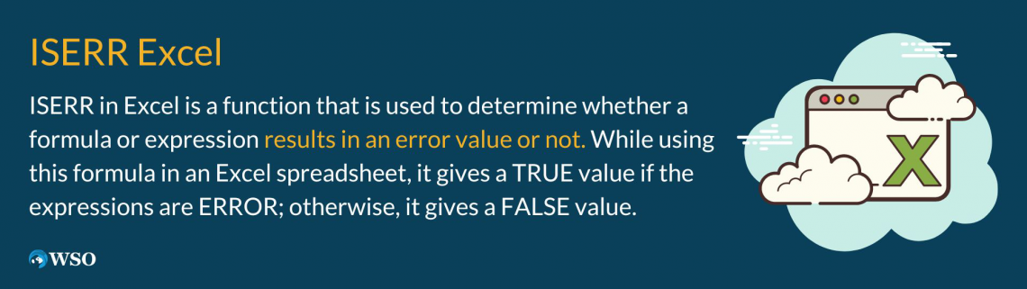 ISERR Excel Function - Formula, Examples, How to Use ISERR | Wall Street Oasis