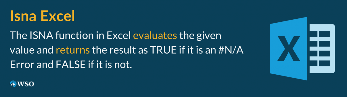 ISNA Excel Function - Formula, Examples, How to Use ISNA | Wall Street Oasis