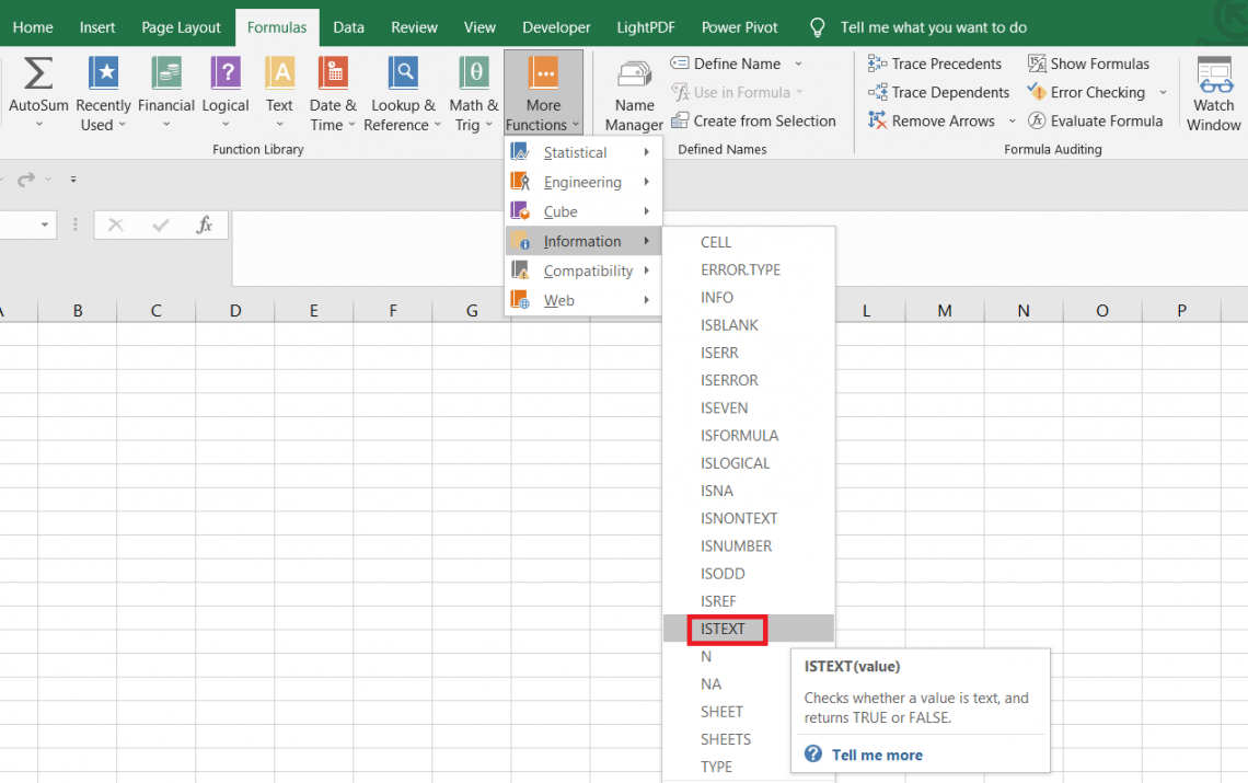 Istext Function Test If A Given Value Is Text Or Not In Excel Wall